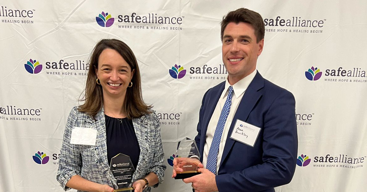 Alex Buckley, Womble Bond Dickinson Honored for Work with Safe Alliance ...